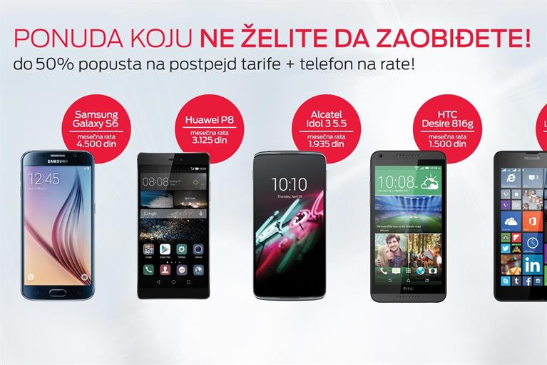 Telefoni na rate uz 50% jeftiniju tarifu | mts Tvoj svet