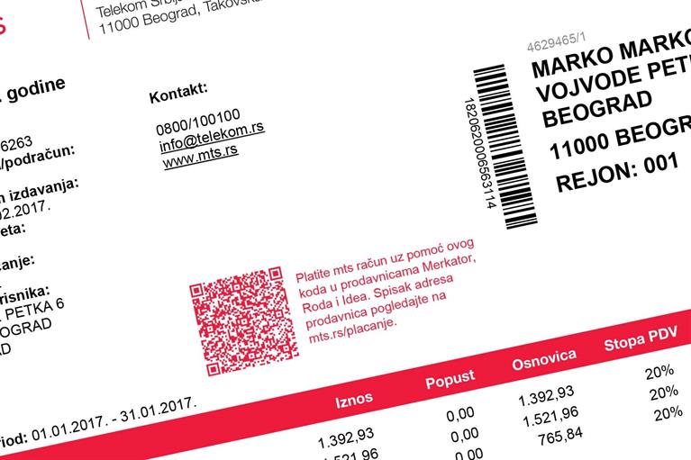 Nova mogućnost za plaćanje računa | mts Tvoj svet